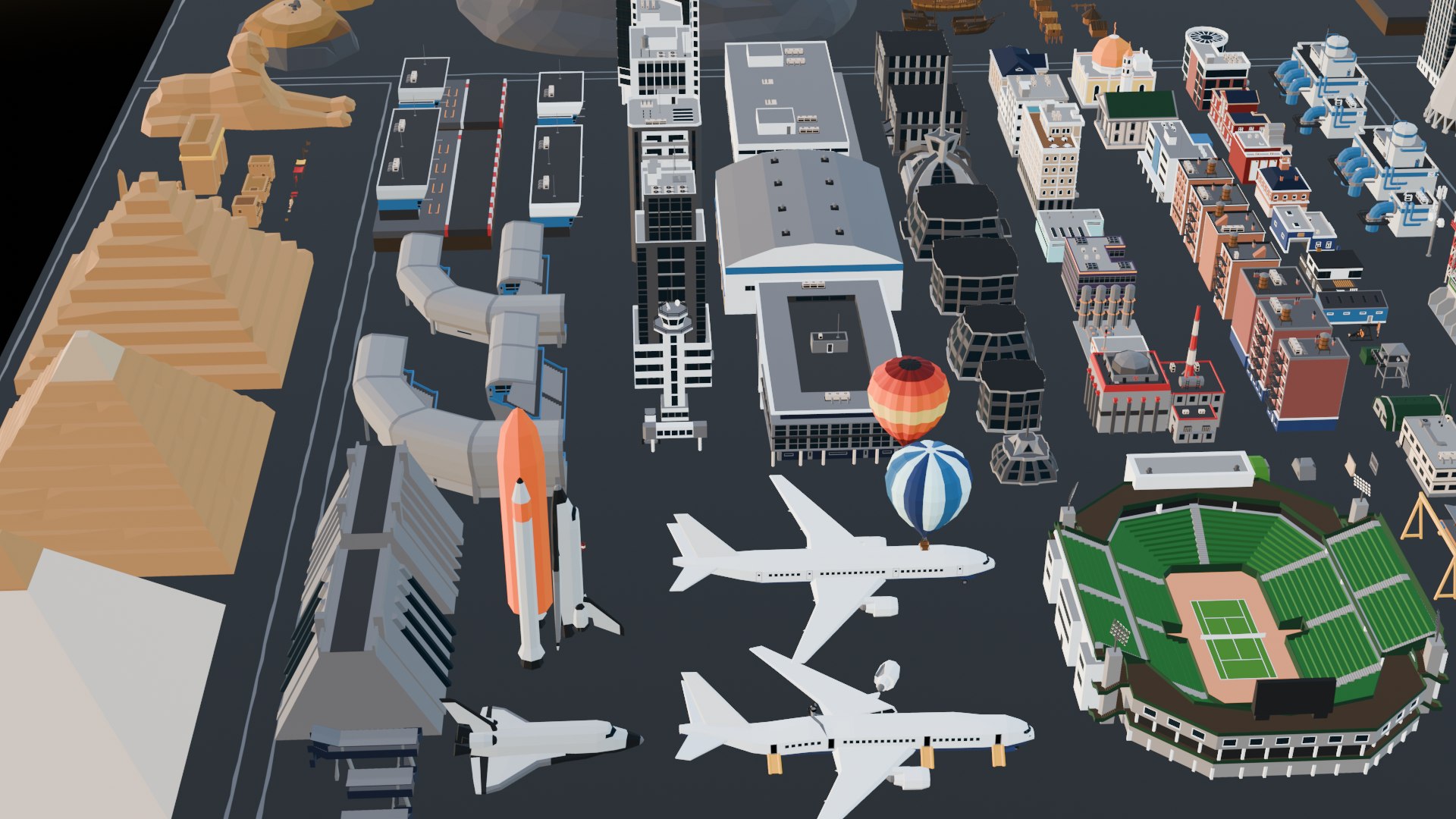 3D Model Low Poly Ultimate Asset Pack For Games Low-poly 3D Model ...