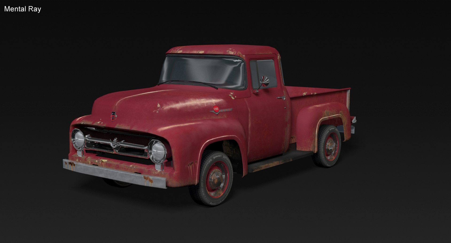 F-100 Rusted Pbr 3D - TurboSquid 1167795