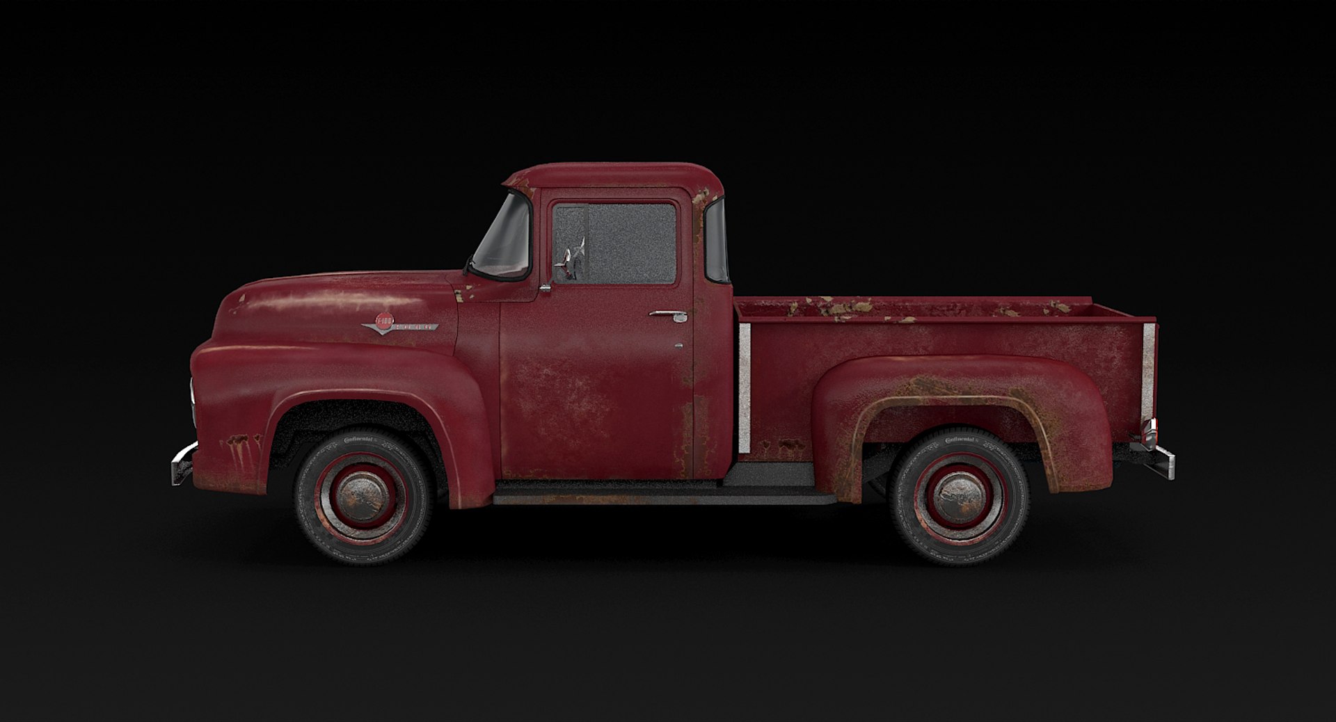 F-100 Rusted Pbr 3D - TurboSquid 1167795