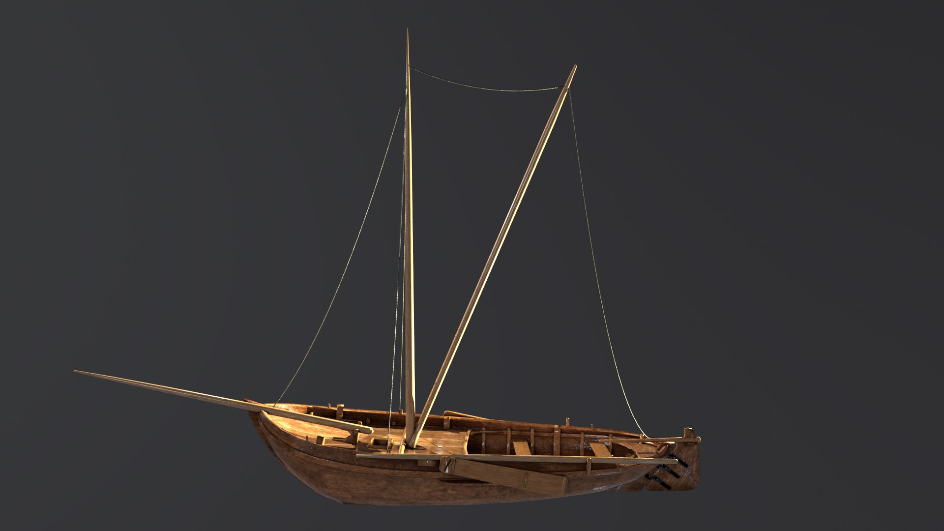 Dutch Botter Boat 3D Model - TurboSquid 2297487
