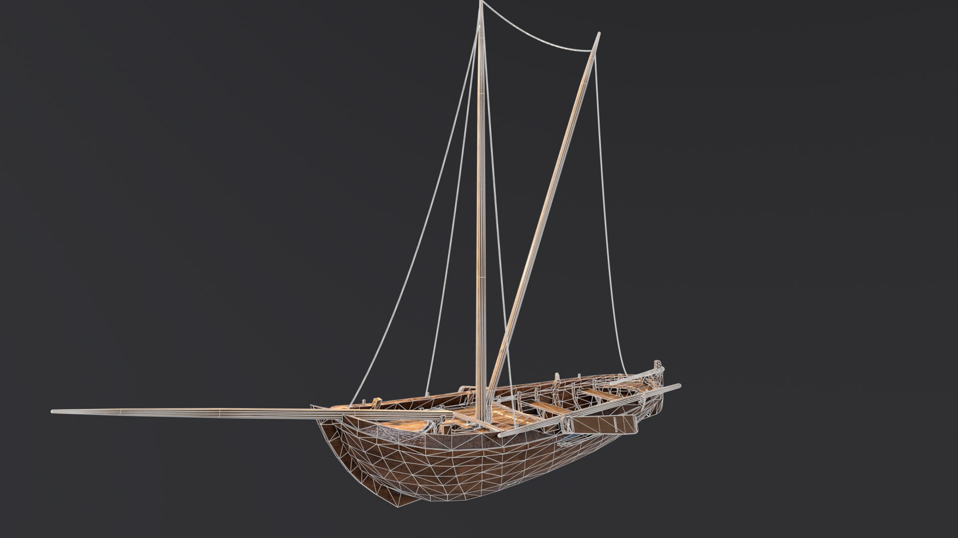 Dutch Botter Boat 3D Model - TurboSquid 2297487