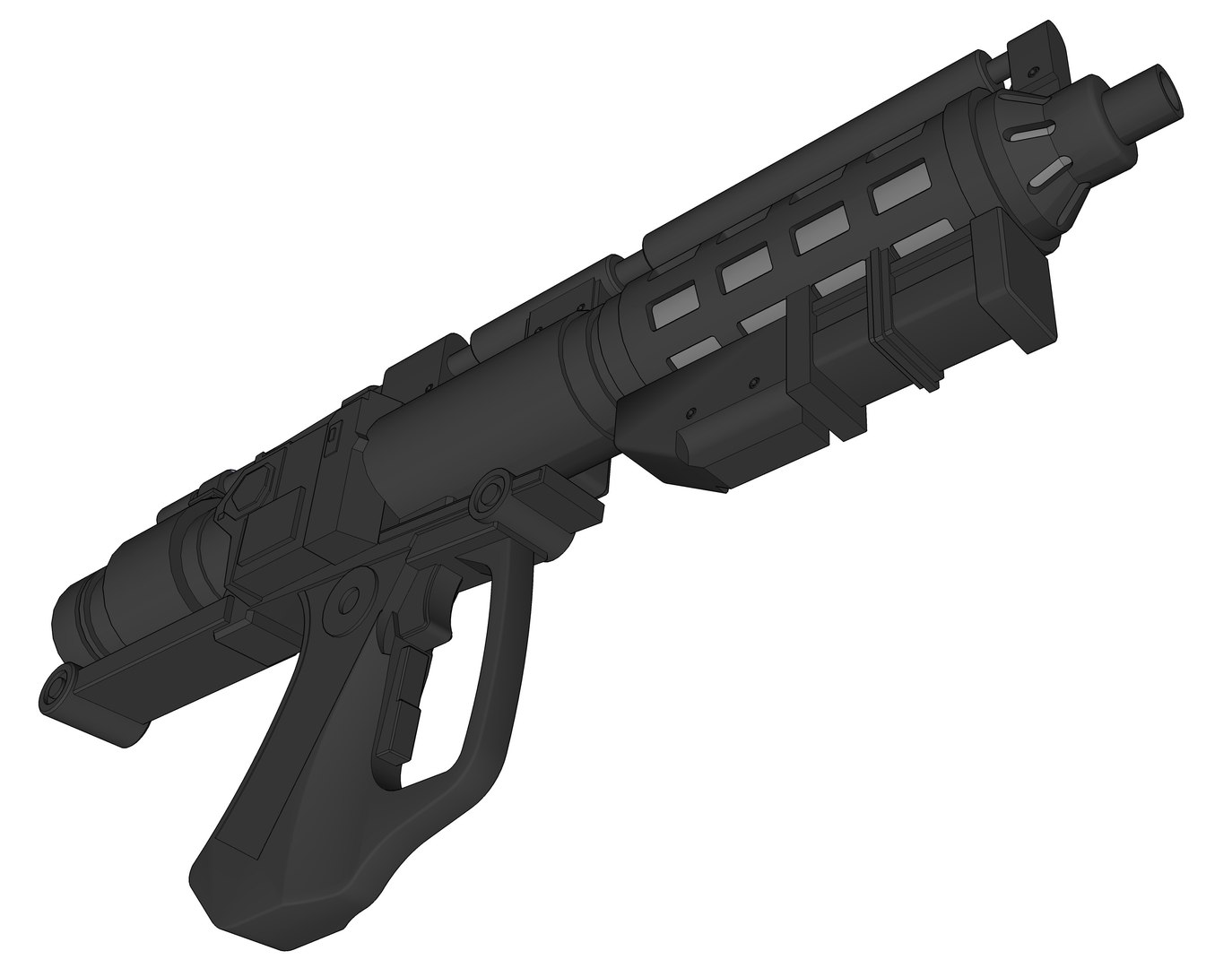 3D E-5 Blaster Rifle Model | 1148639 | TurboSquid