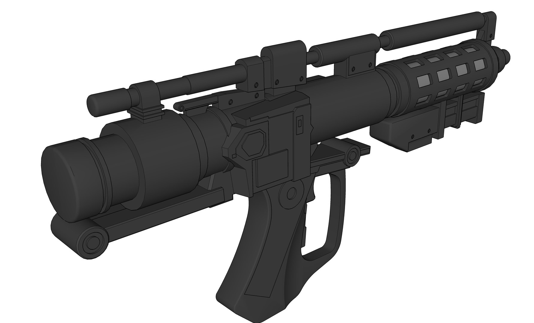 3D E-5 Blaster Rifle Model | 1148639 | TurboSquid