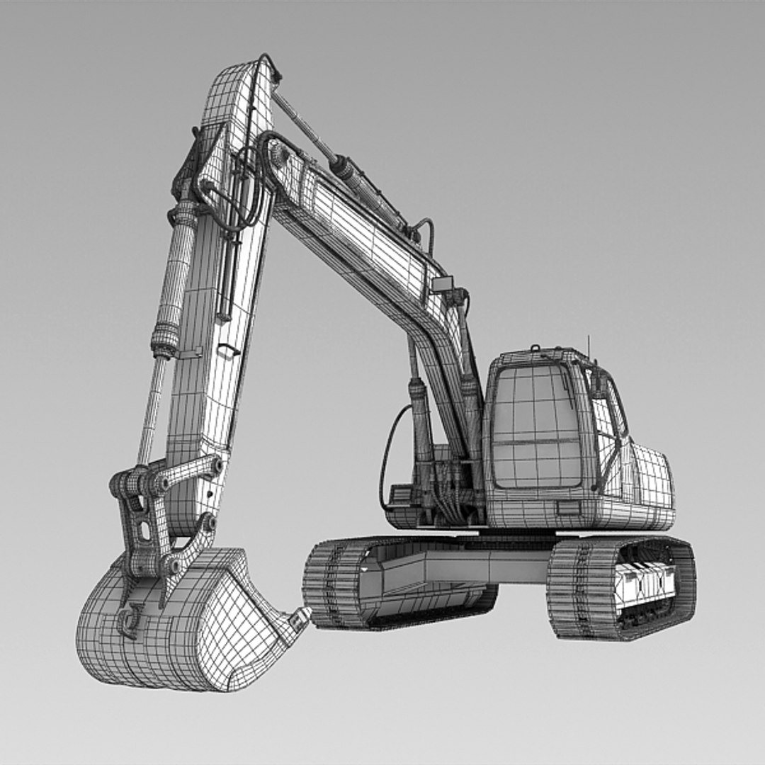 Crawler Excavator 3d Model