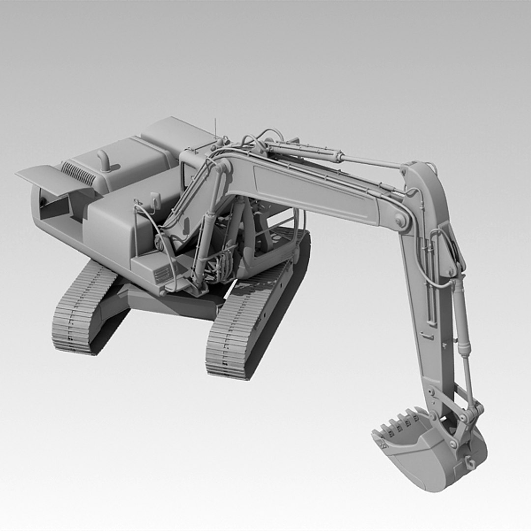 Crawler Excavator 3d Model