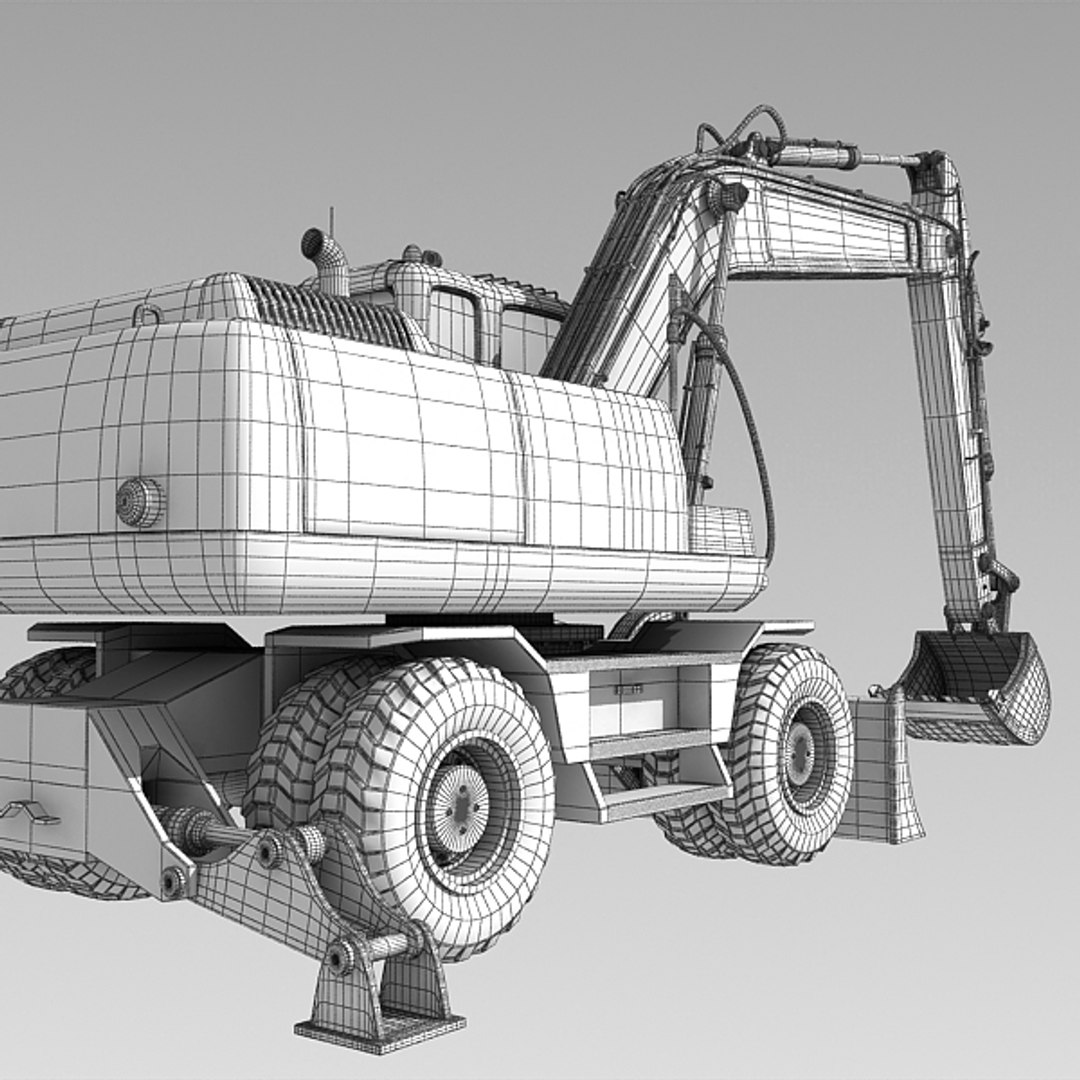 Crawler Excavator 3d Model
