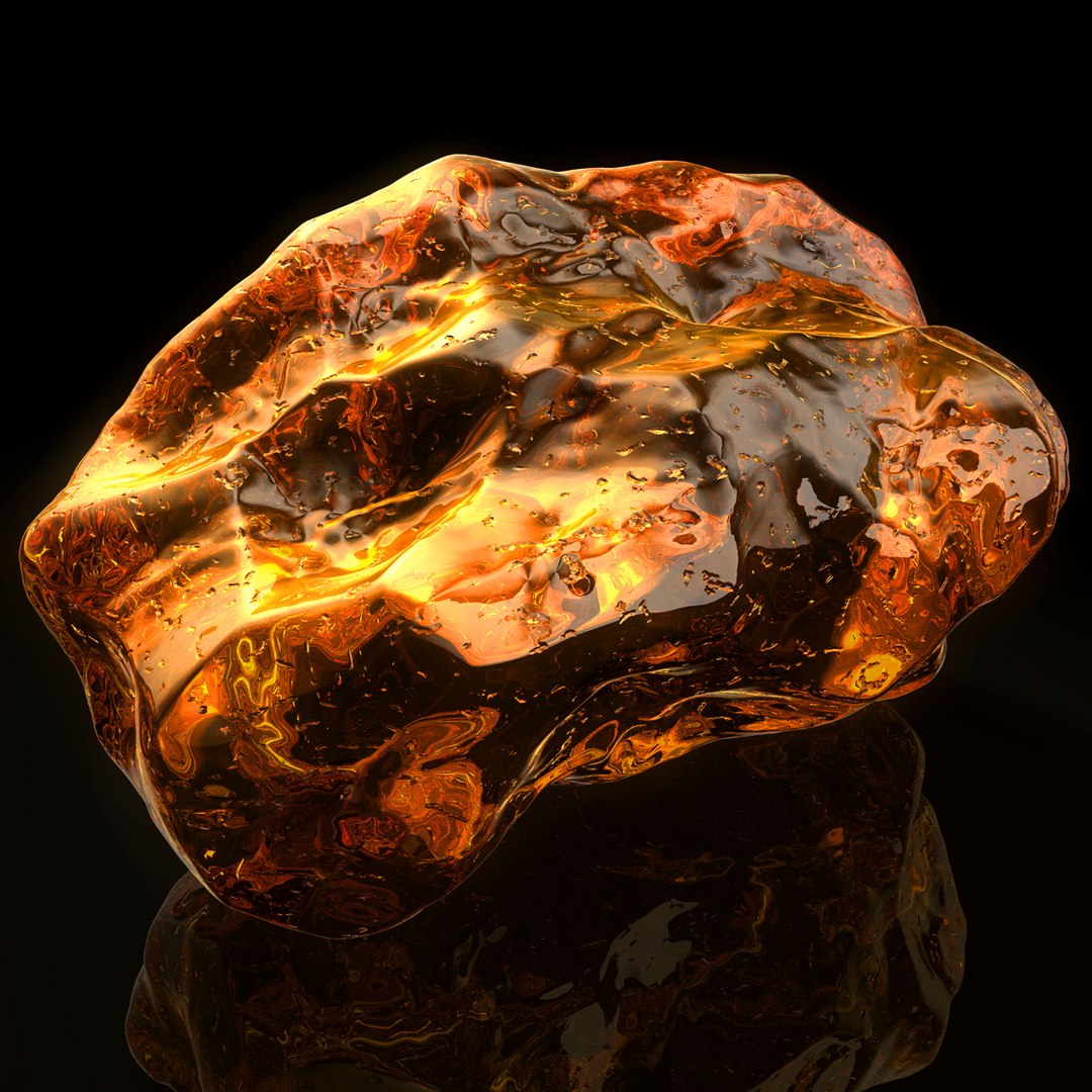 3d Modeled Amber Model