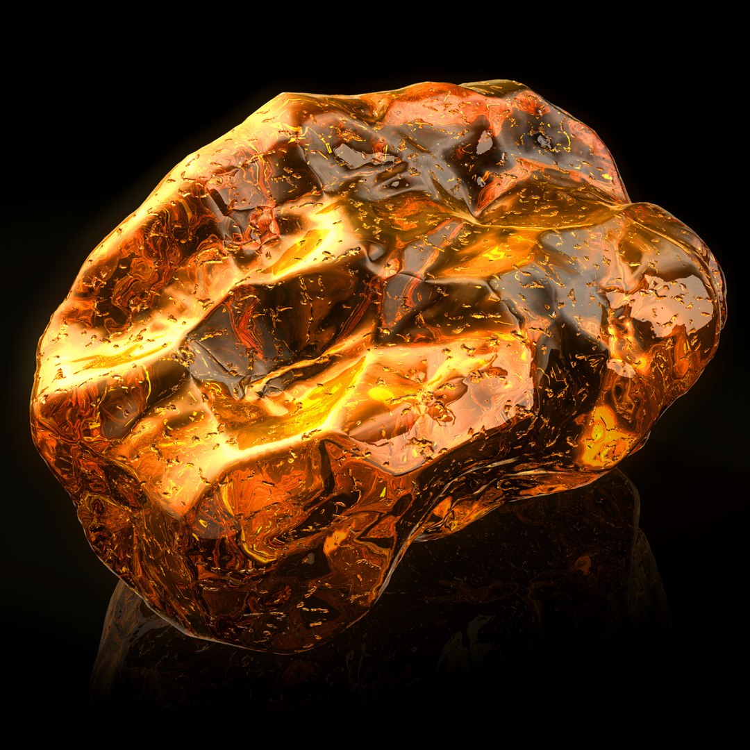 3d Modeled Amber Model