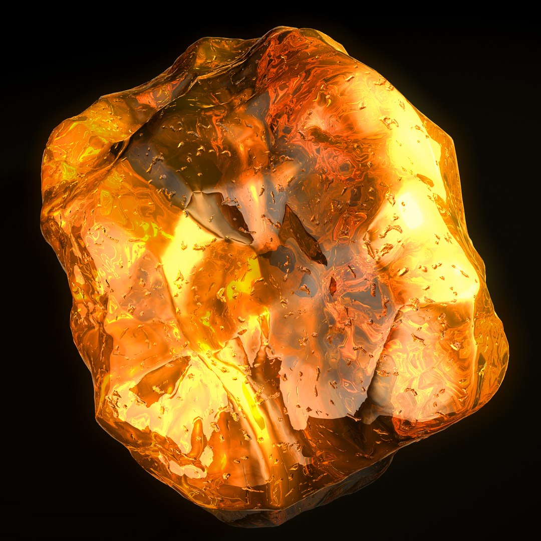 3d Modeled Amber Model