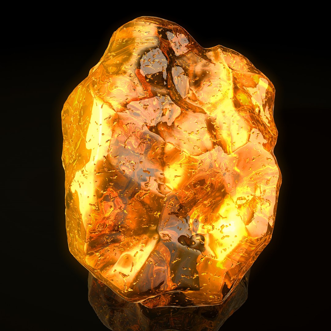 3d Modeled Amber Model