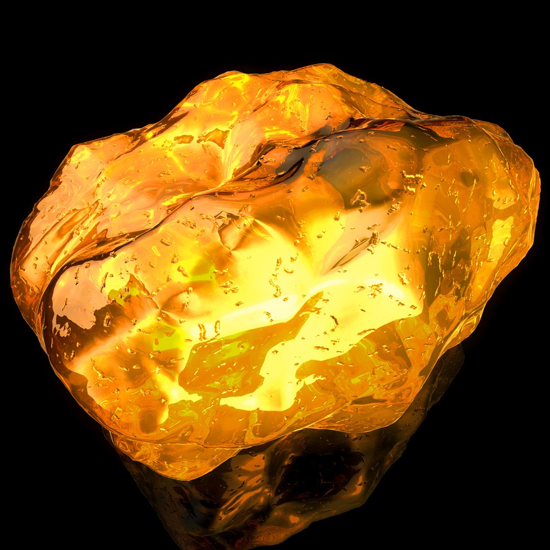 3d Modeled Amber Model