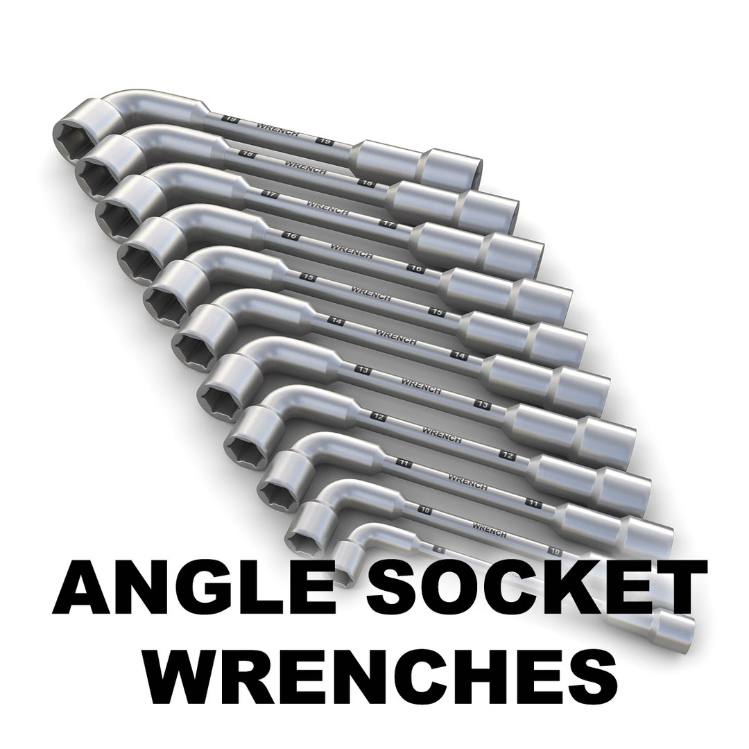 3d Model Wrenches Angle Socket