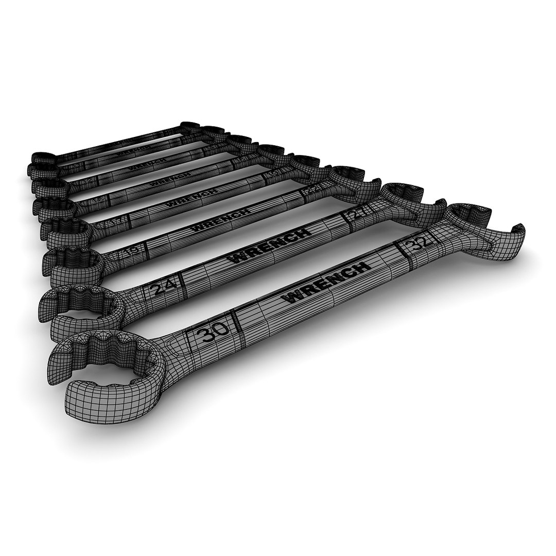 3d Model Wrenches Angle Socket