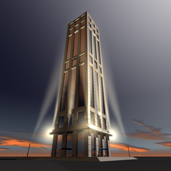 skyscraper building 3d model