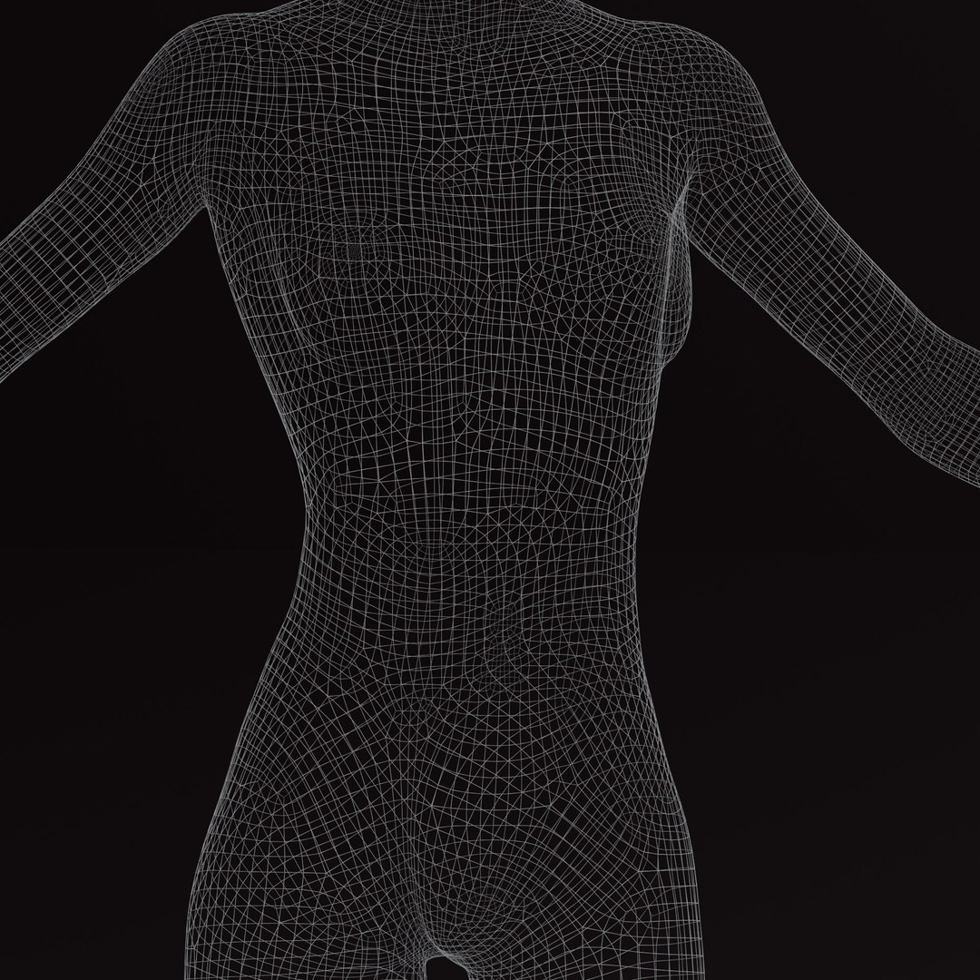 3D Model Woman Base Mesh Thin Body Shape 3D Model - TurboSquid 2172967