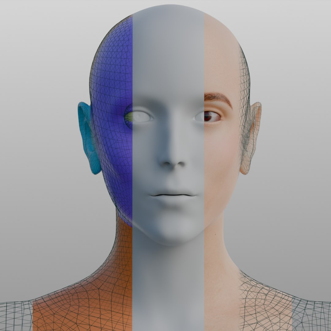 3D model Woman Base Mesh Thin Body Shape 3D model - TurboSquid 2172967