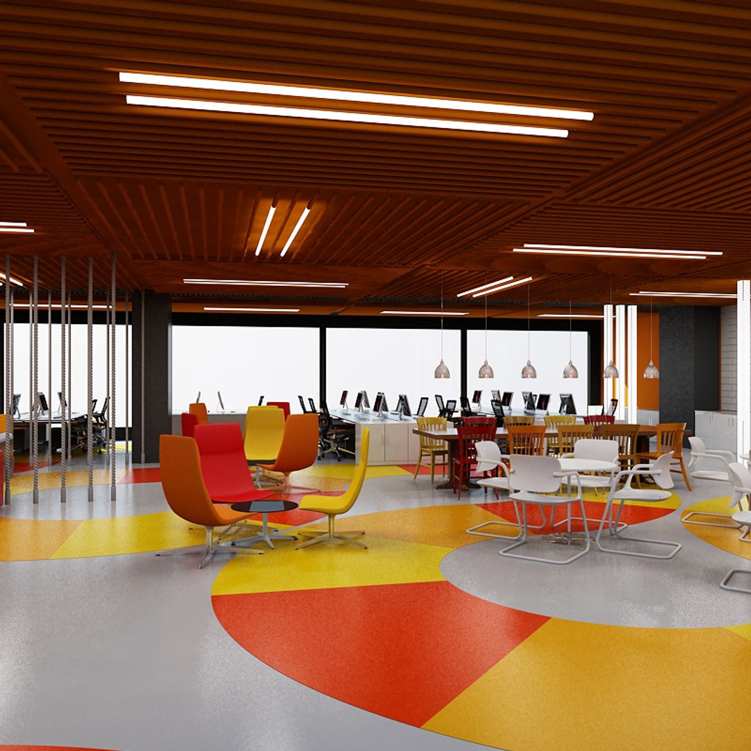3d Model Interior Office Scene