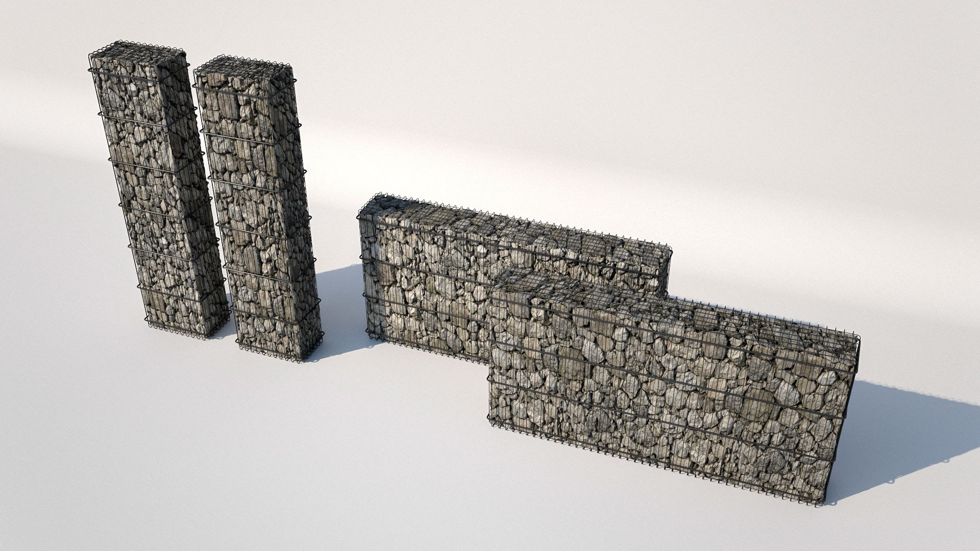 Gabion Architecture Design 3D - TurboSquid 1380067