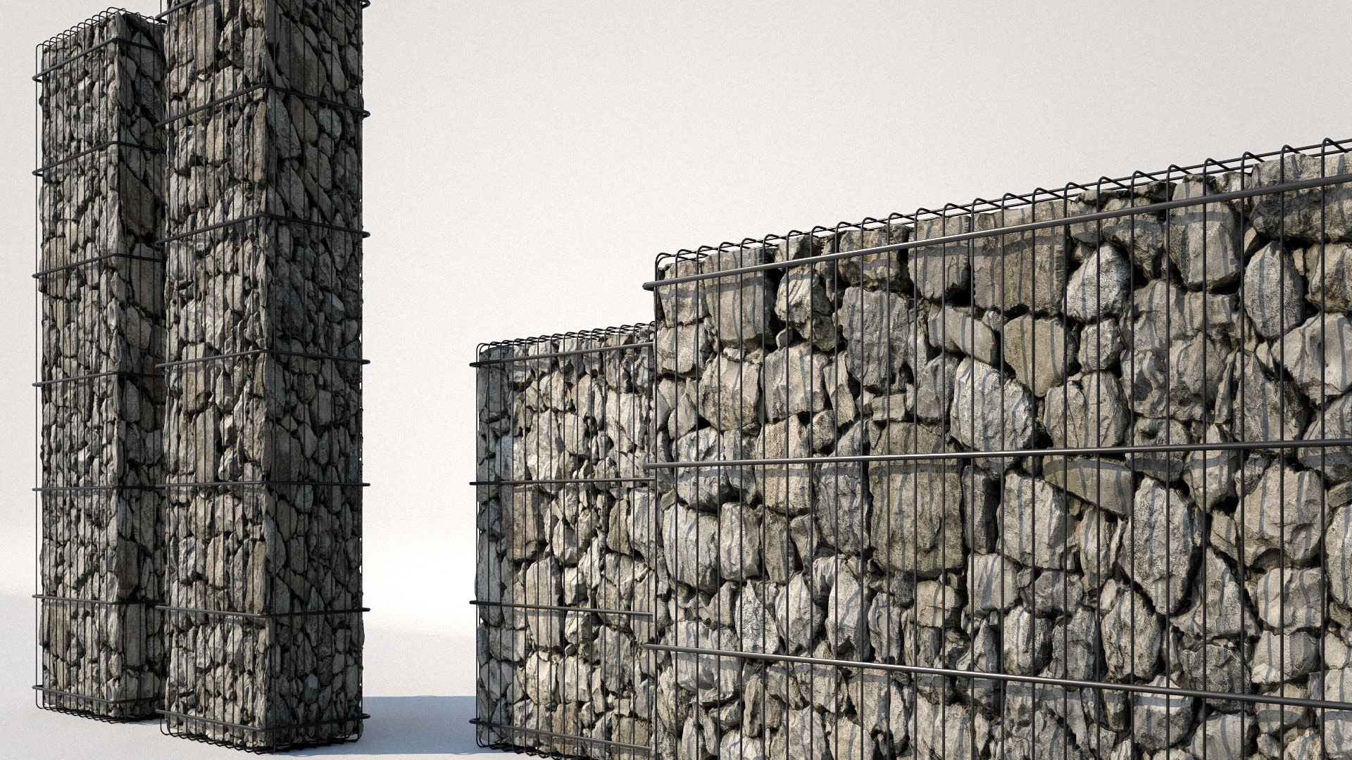 Gabion Architecture Design 3D - TurboSquid 1380067