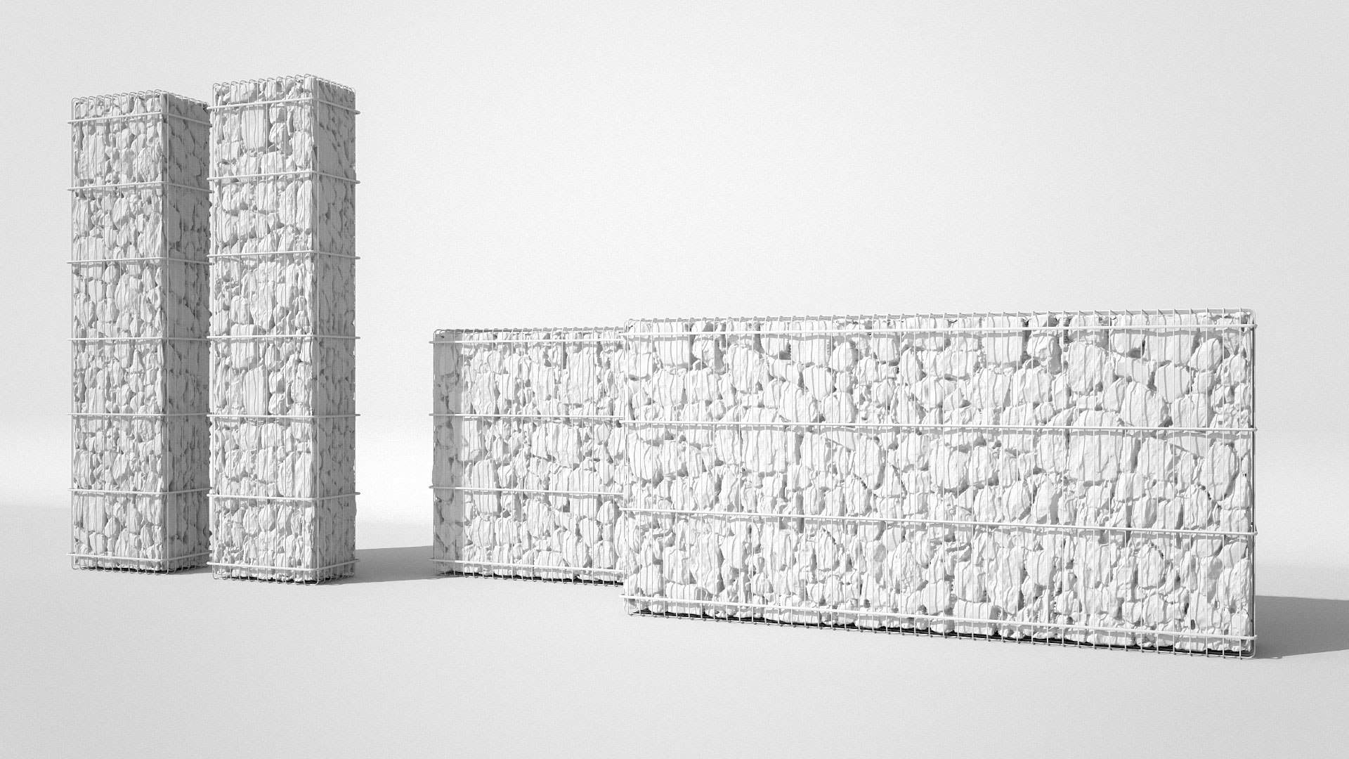Gabion Architecture Design 3D - TurboSquid 1380067