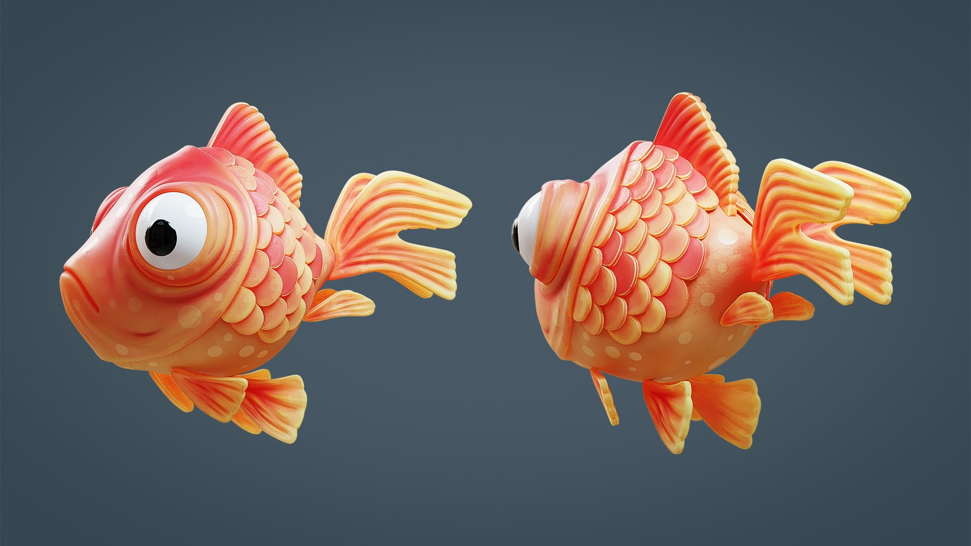 Cartoon Fish 3D Model - TurboSquid 2163302