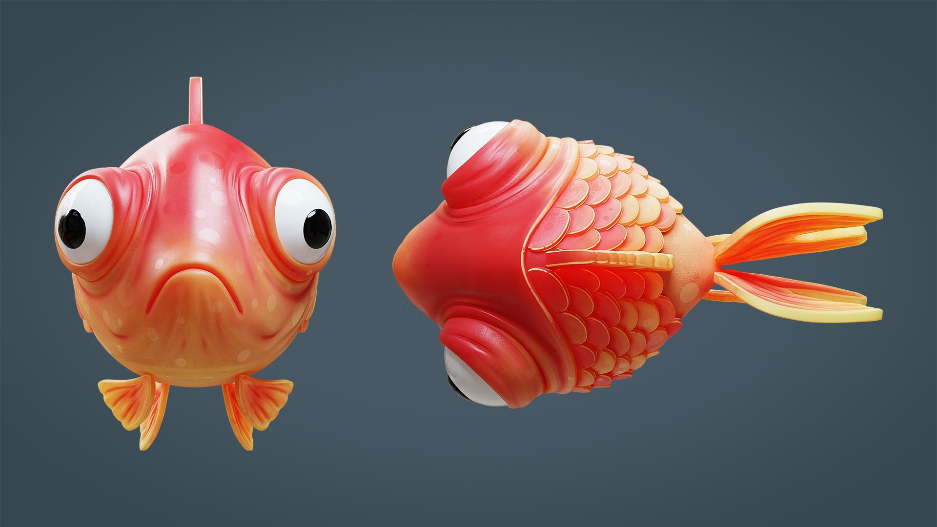Cartoon Fish 3D Model - TurboSquid 2163302
