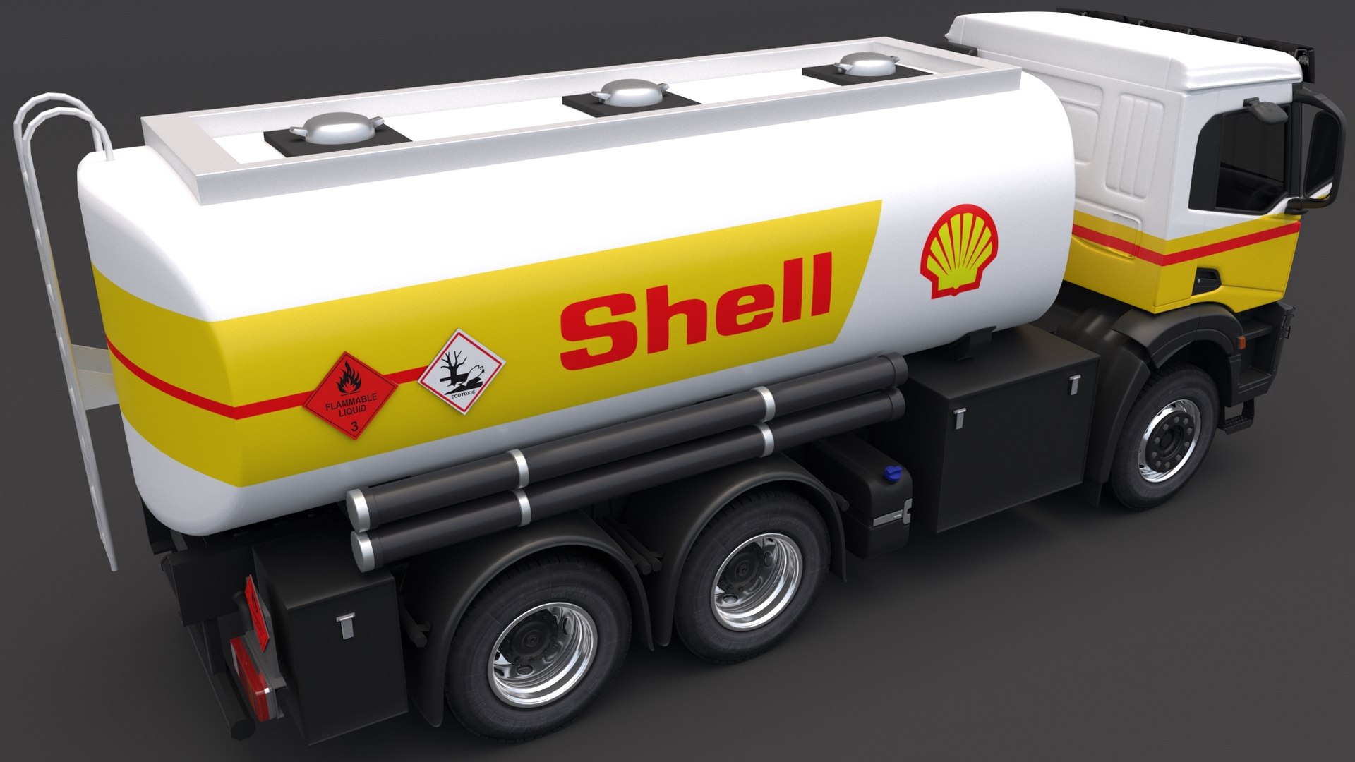 Iveco T-WAY 2021 Shell Fuel Tanker 3D model - TurboSquid 1802615