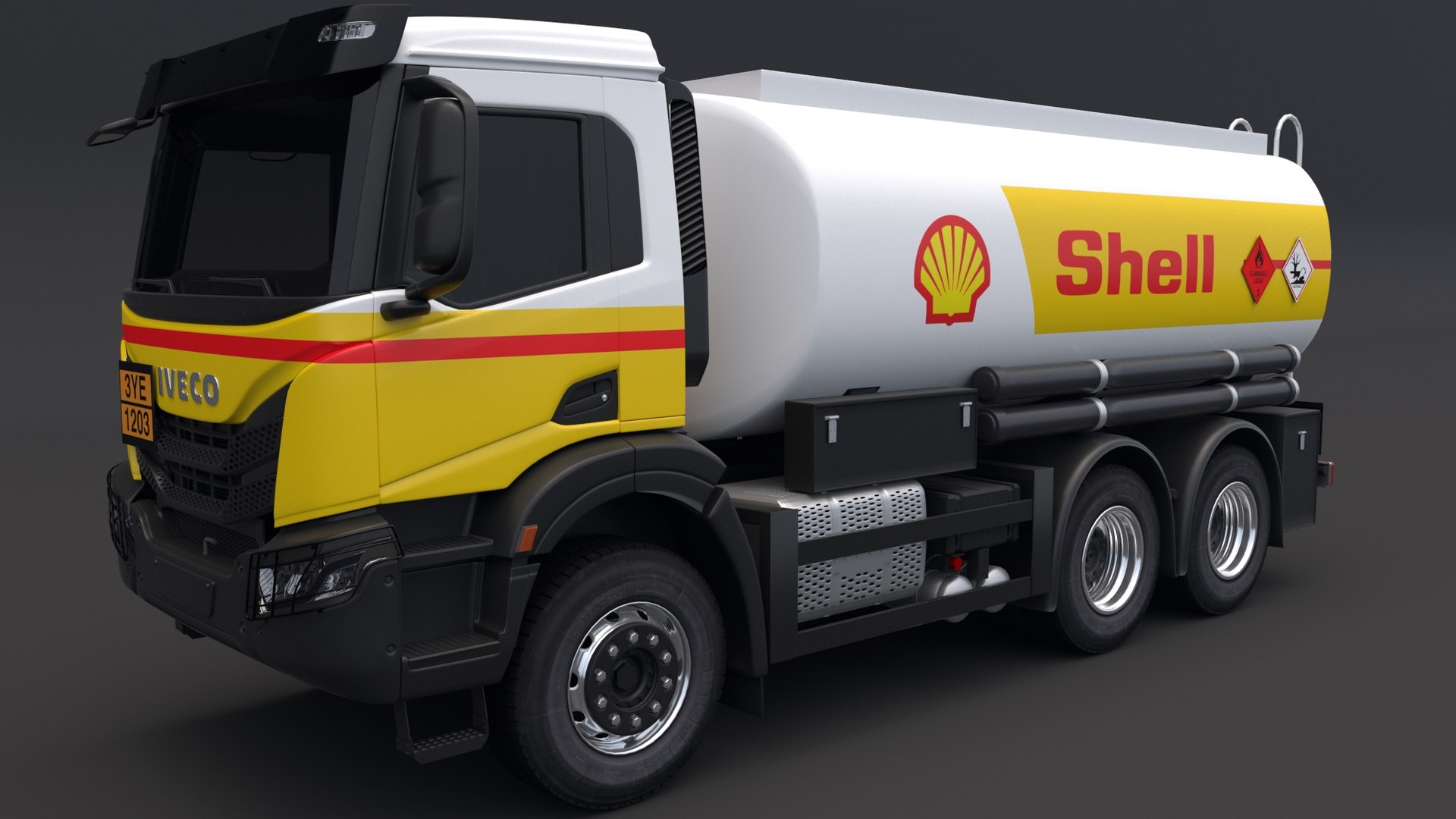 Iveco T-WAY 2021 Shell Fuel Tanker 3D model - TurboSquid 1802615