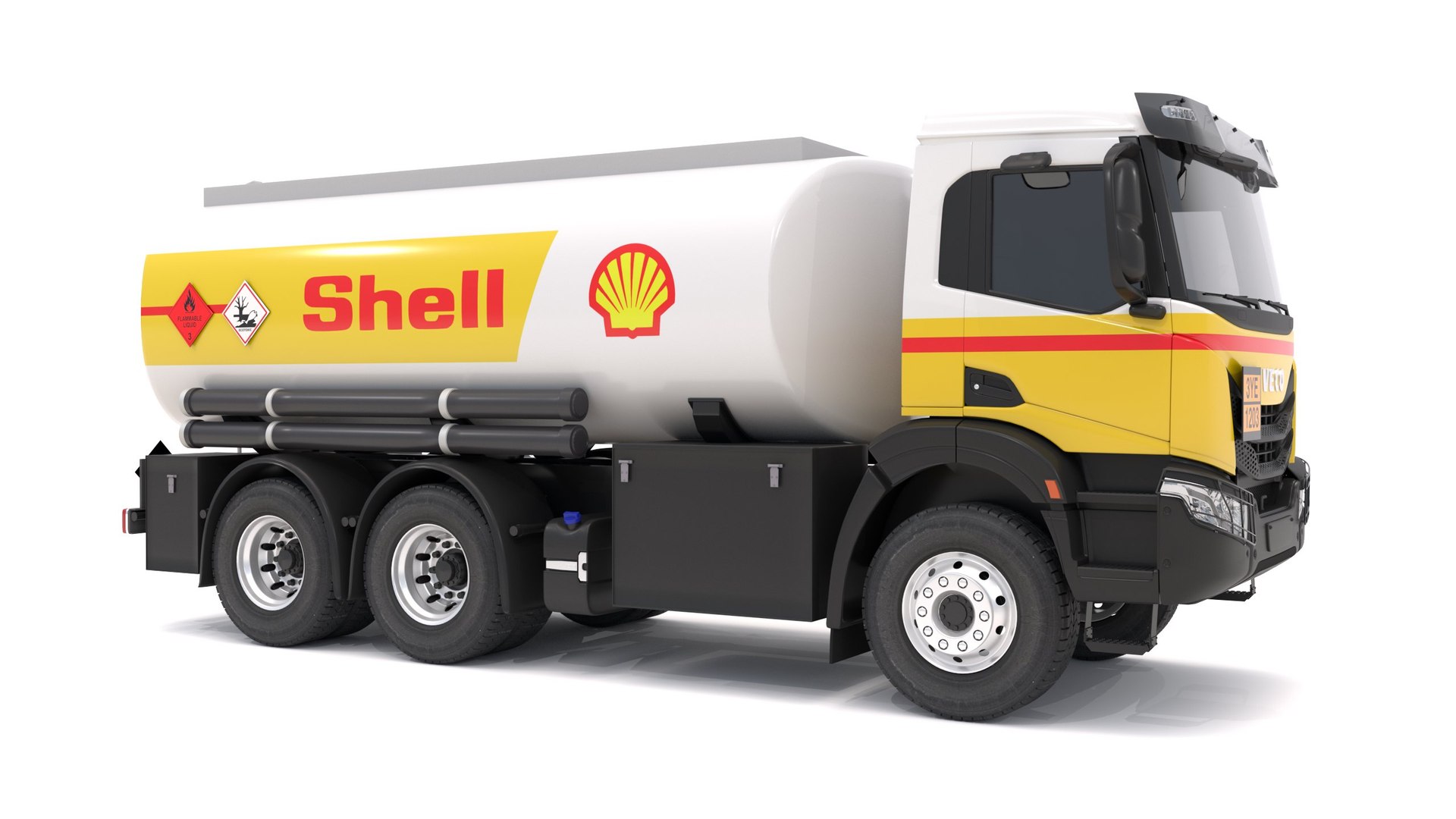 Iveco T-WAY 2021 Shell Fuel Tanker 3D Model - TurboSquid 1802615