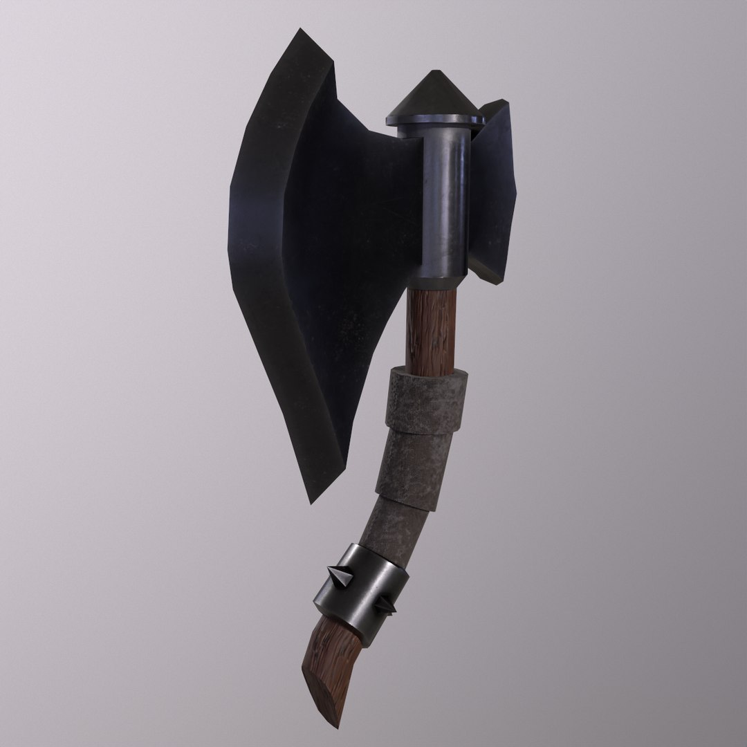 3D Ax Game Ready Low Poly PBR 3D Model - TurboSquid 2182778