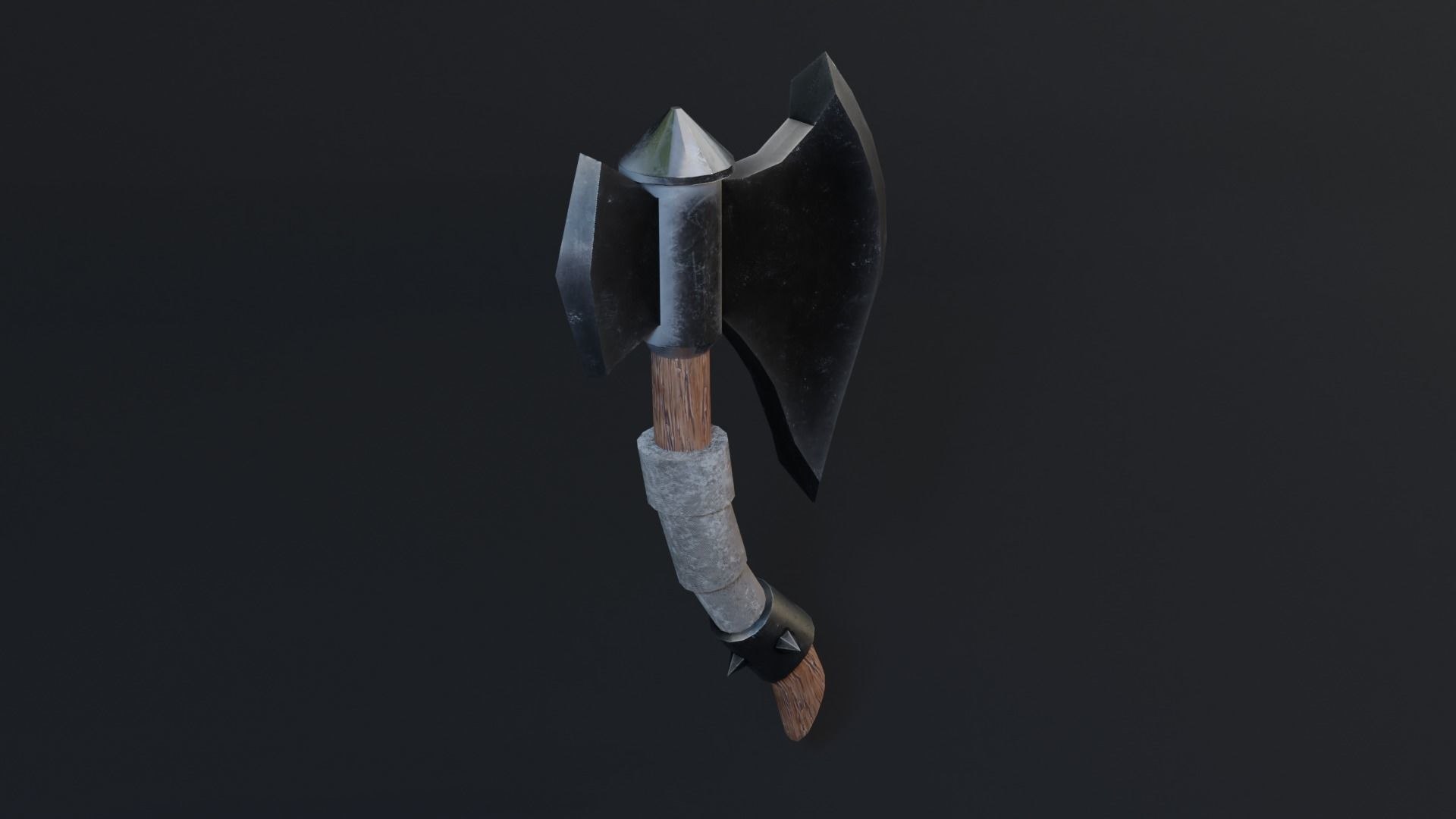 3D Ax Game Ready Low Poly PBR 3D Model - TurboSquid 2182778