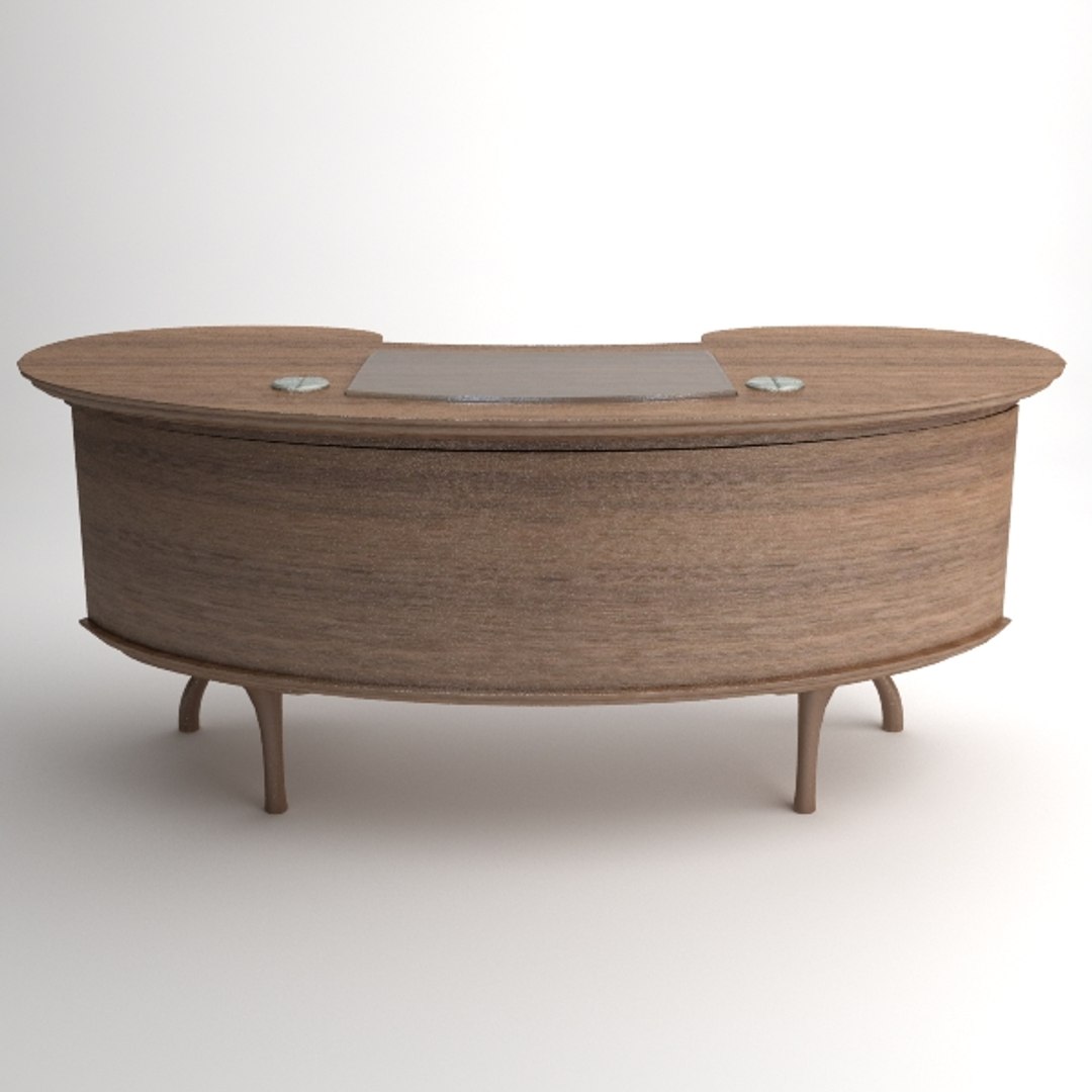 qualitative bean desk 3d model