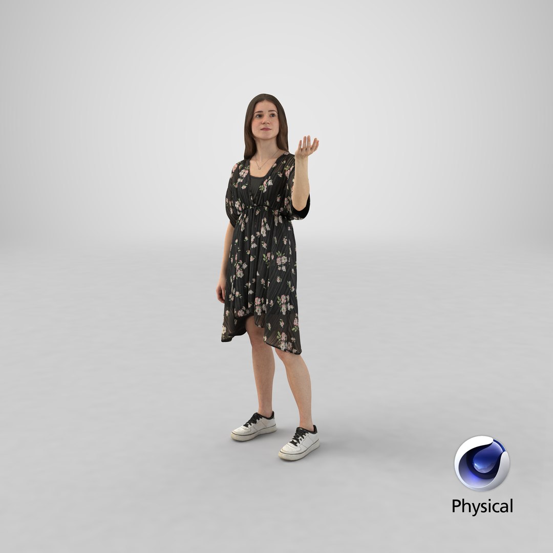 3D Model Camila Casual Summer Interacting Pose 01 - TurboSquid 1952862