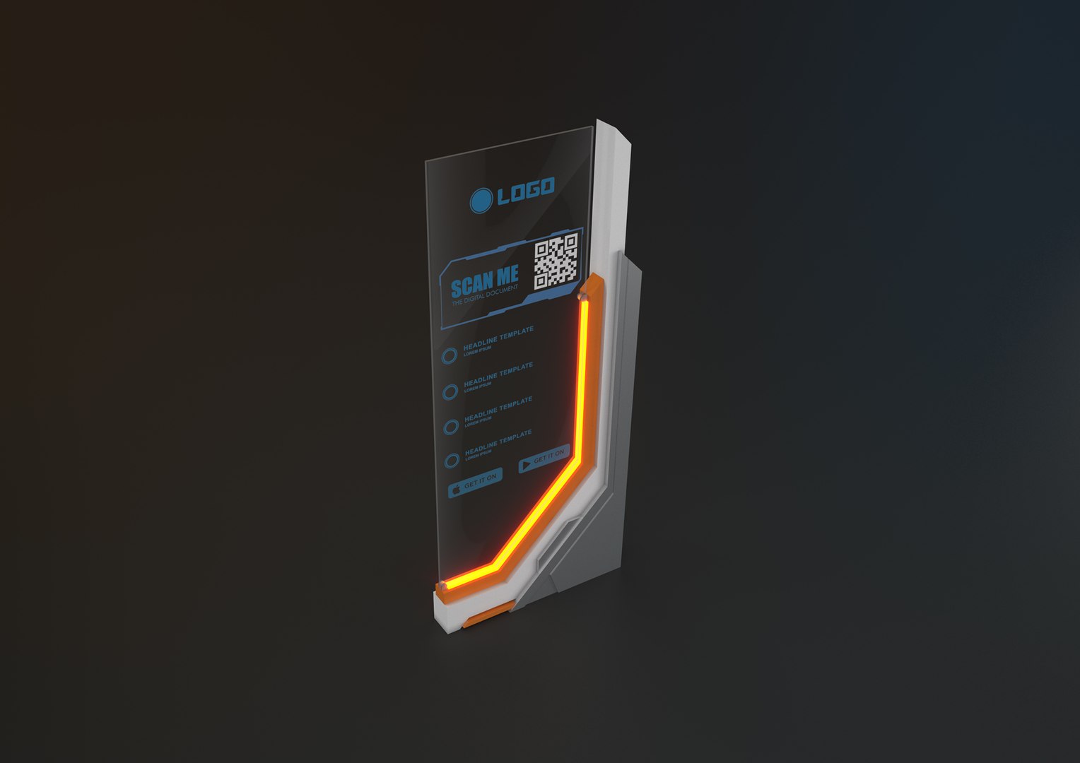 SIGNAGE STAND 07 3D Model - TurboSquid 2012601