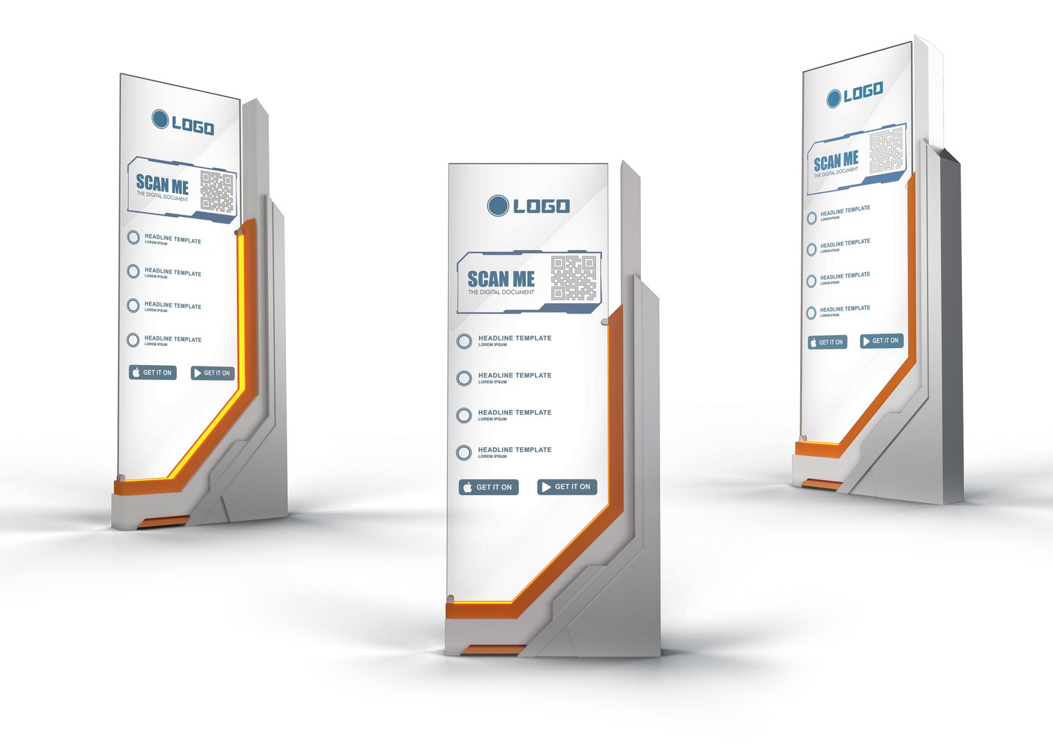 SIGNAGE STAND 07 3D Model - TurboSquid 2012601