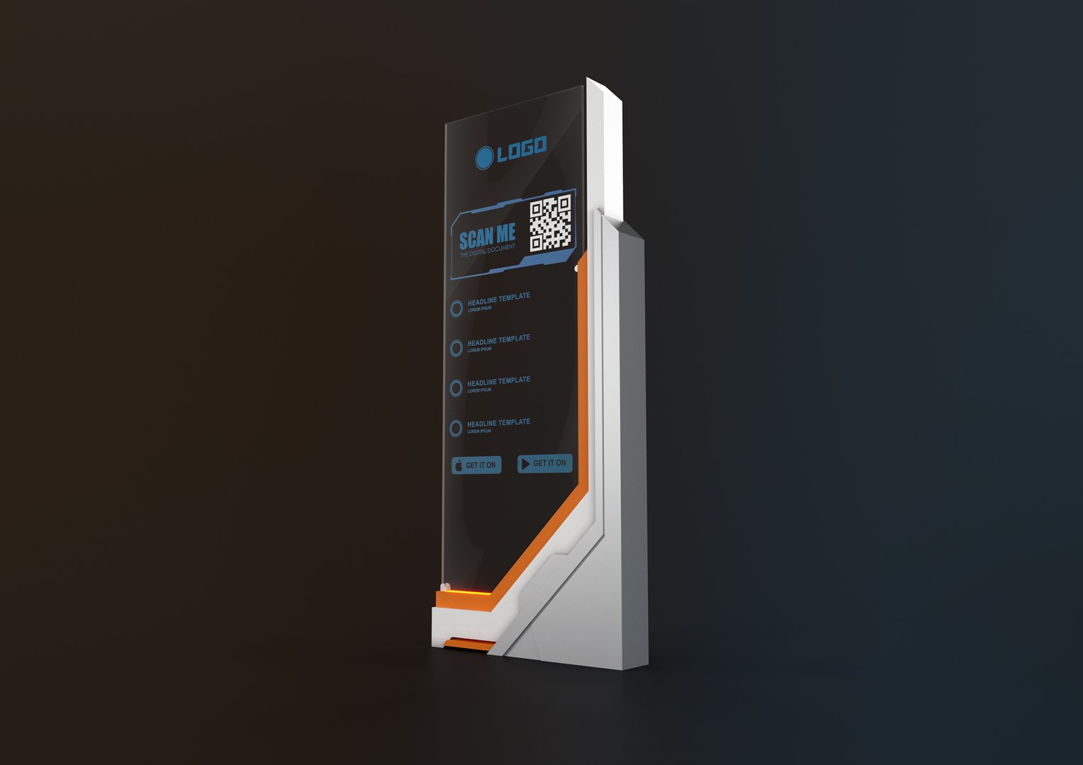 SIGNAGE STAND 07 3D Model - TurboSquid 2012601