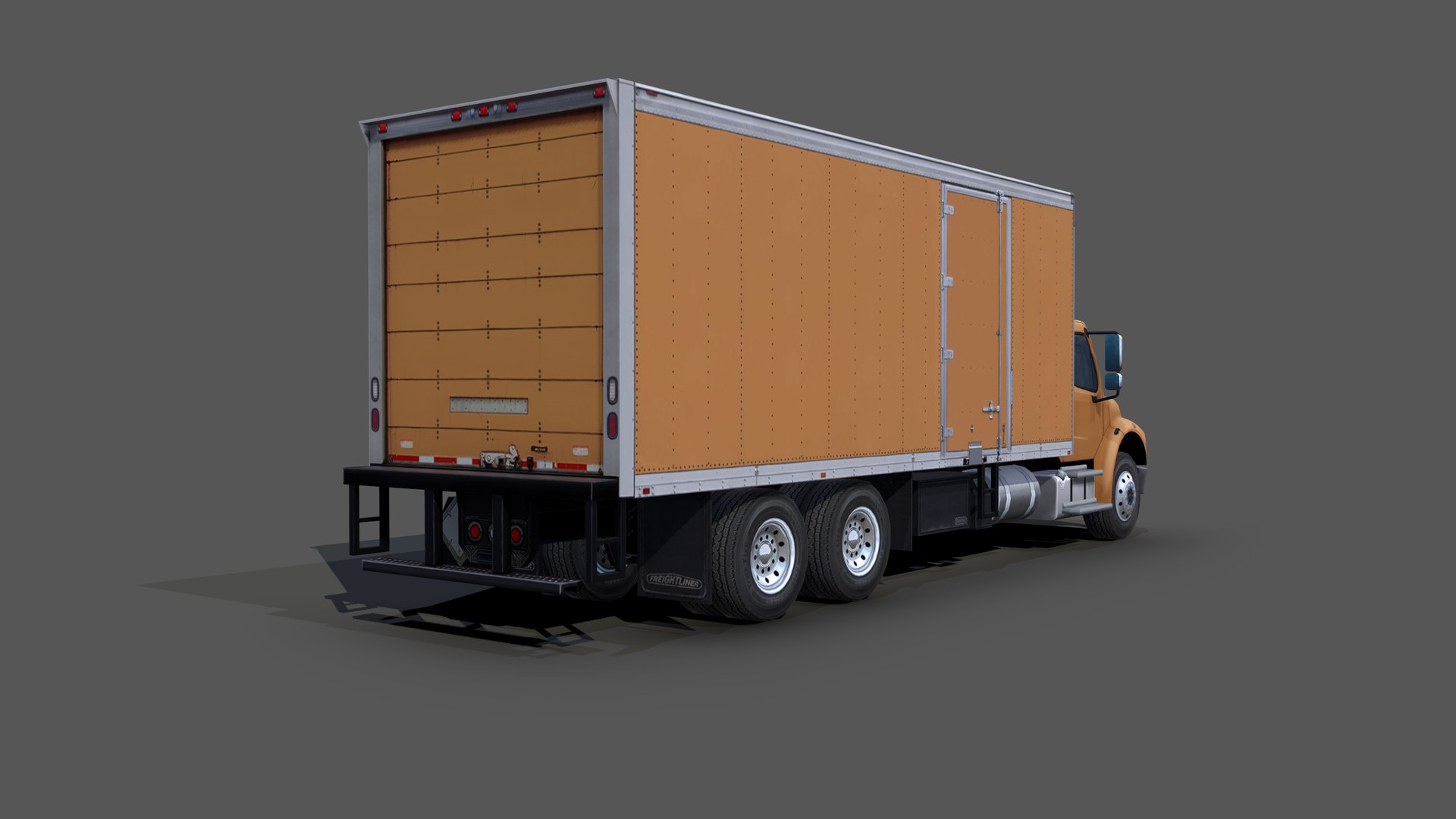 Freightliner Business Class M2 106 2008 3ax Box truck s03 3D model ...