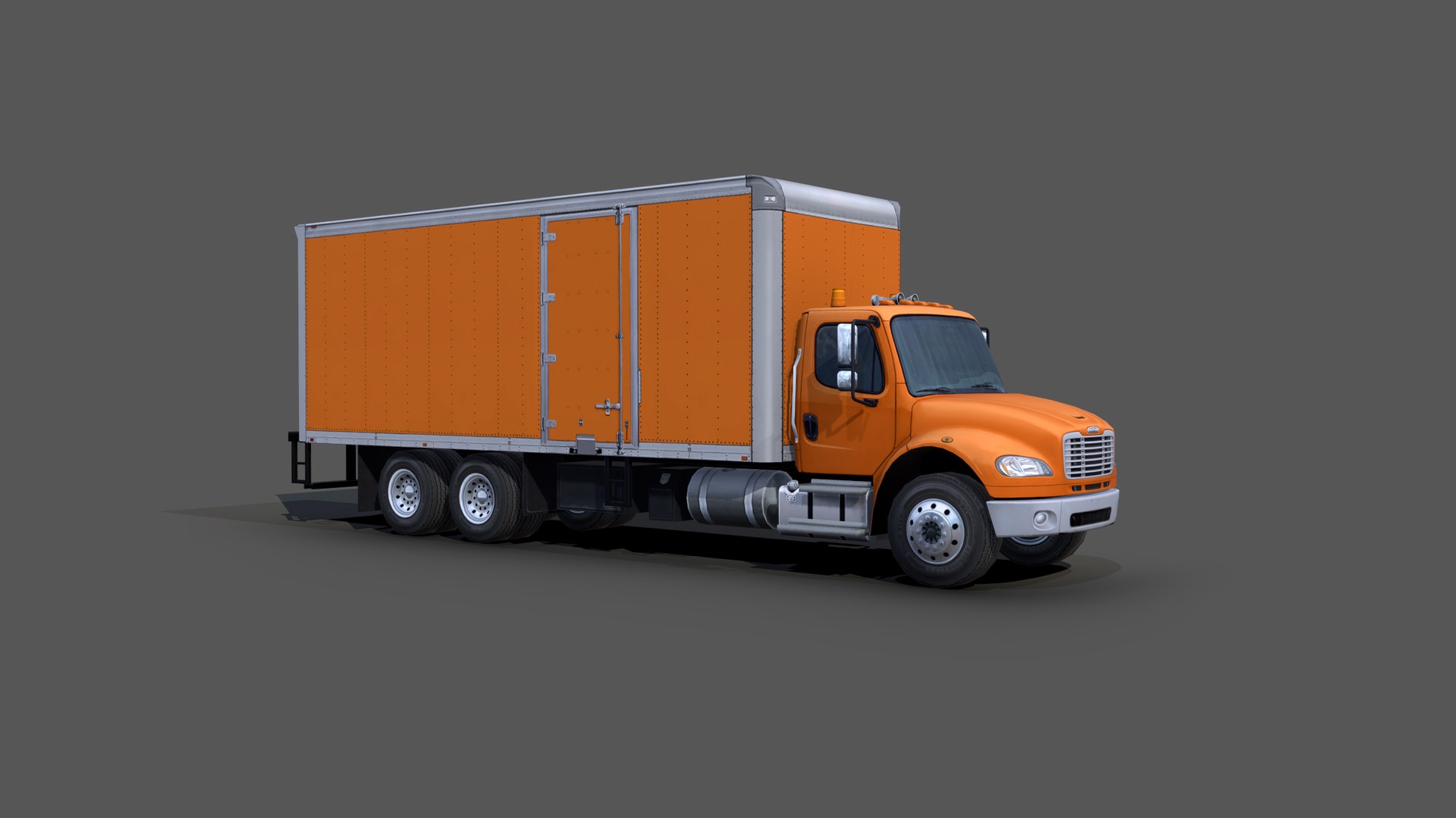 Freightliner Business Class M2 106 2008 3ax Box truck s03 3D model ...