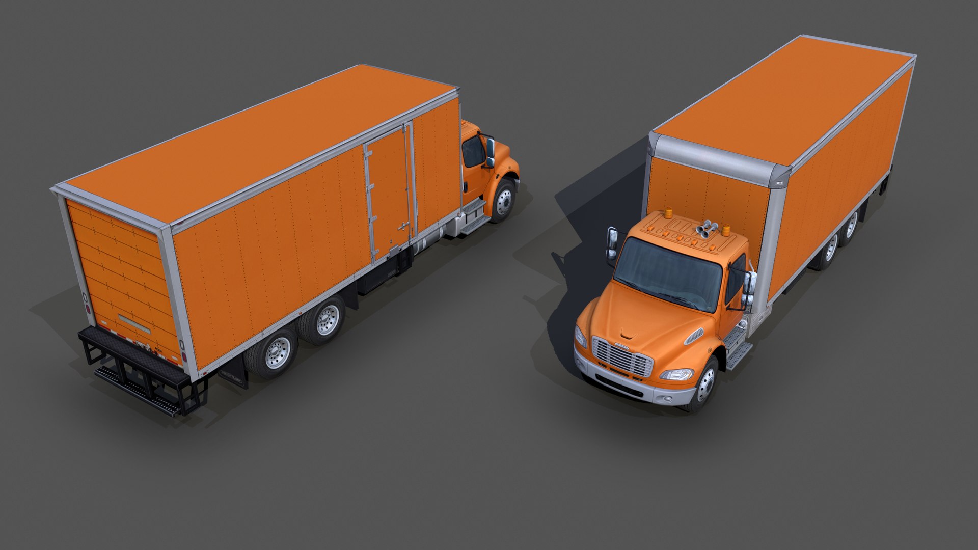 Freightliner Business Class M2 106 2008 3ax Box truck s03 3D model ...