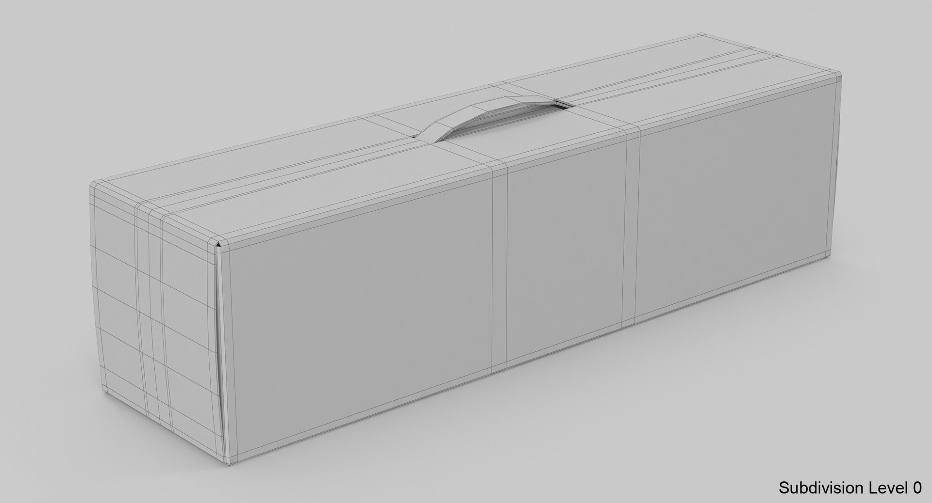 Carton box handle 3D model - TurboSquid 1401919