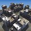 Commercial City Block 3d Model
