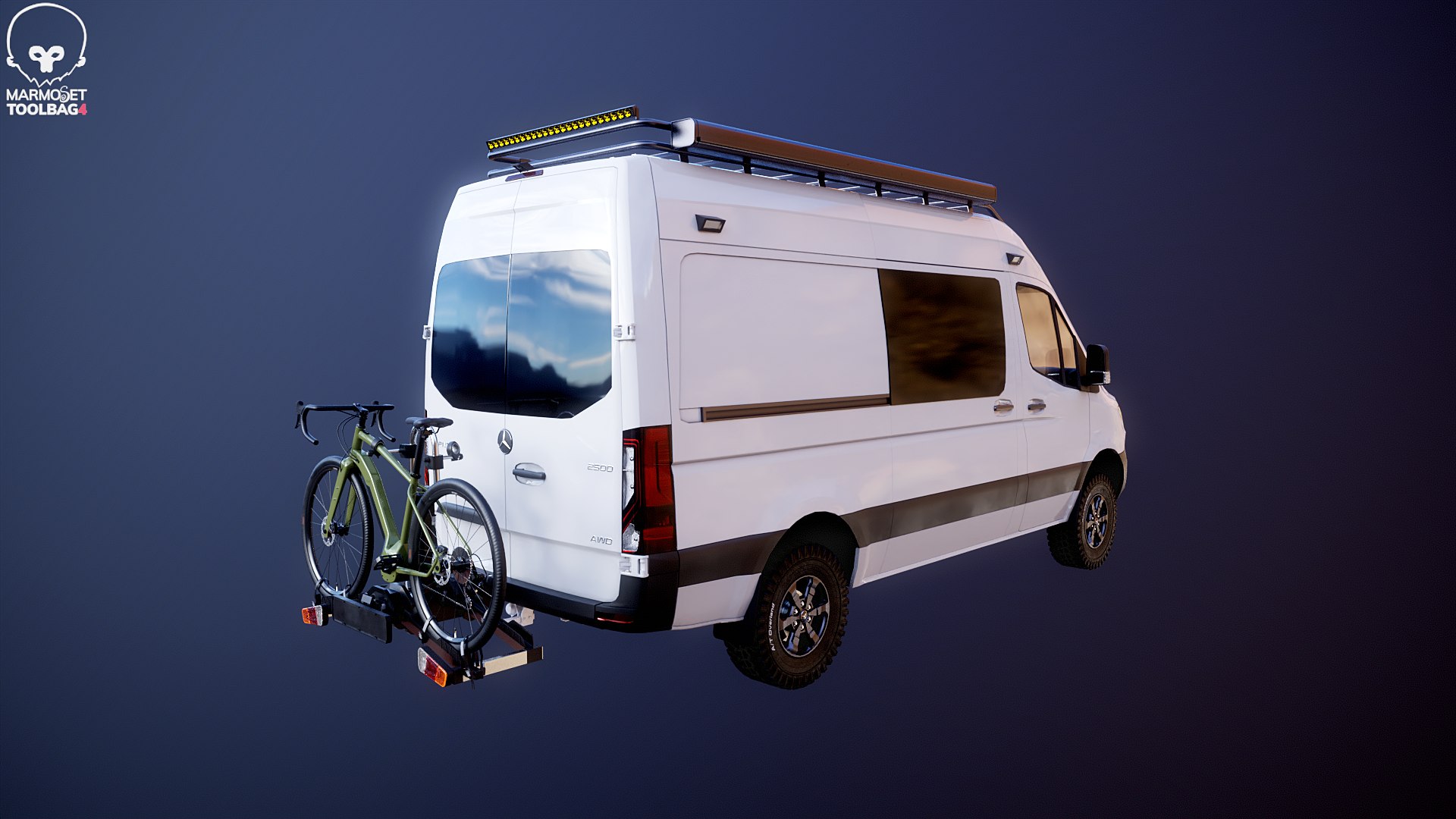 Mercedes Sprinter 4x4 Camper With Electric Gravel Bicycle And Towbar ...