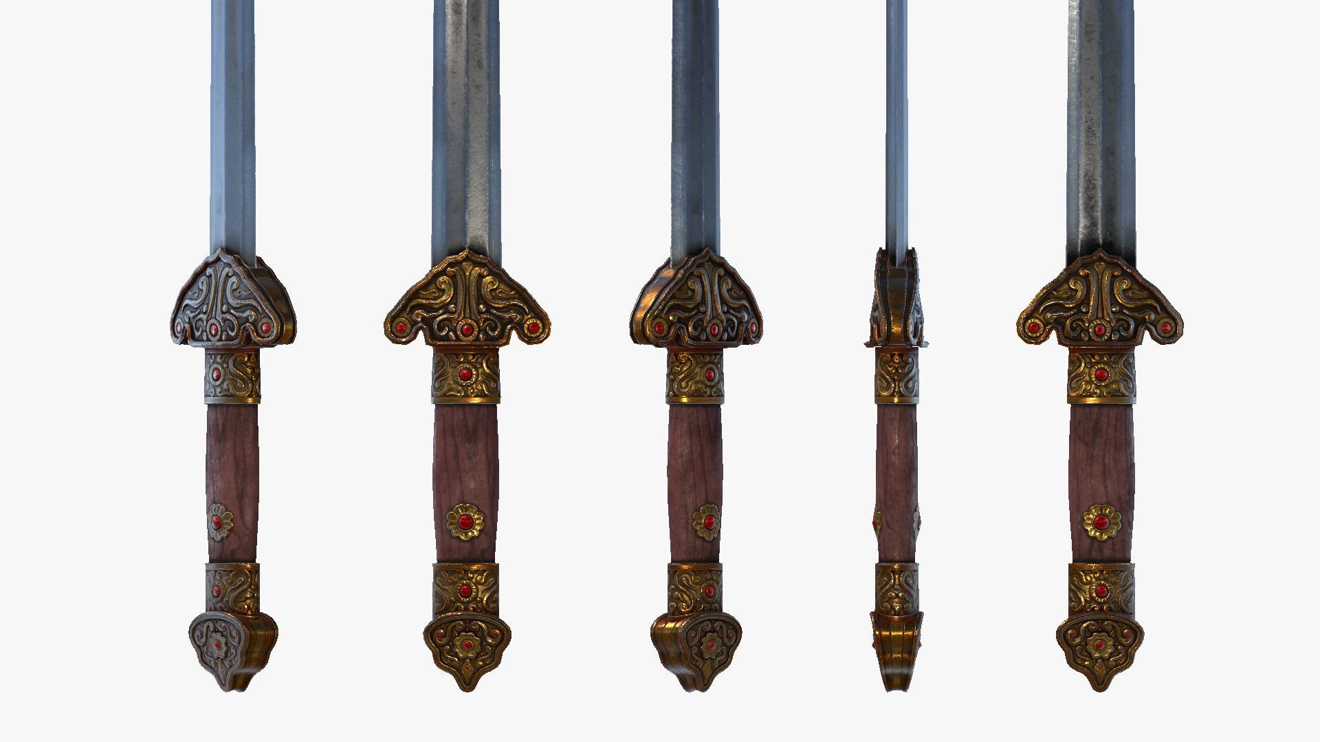 Fantasy Sword RPG Chinese Jian Blade Sword Straight Gladius Broad ...