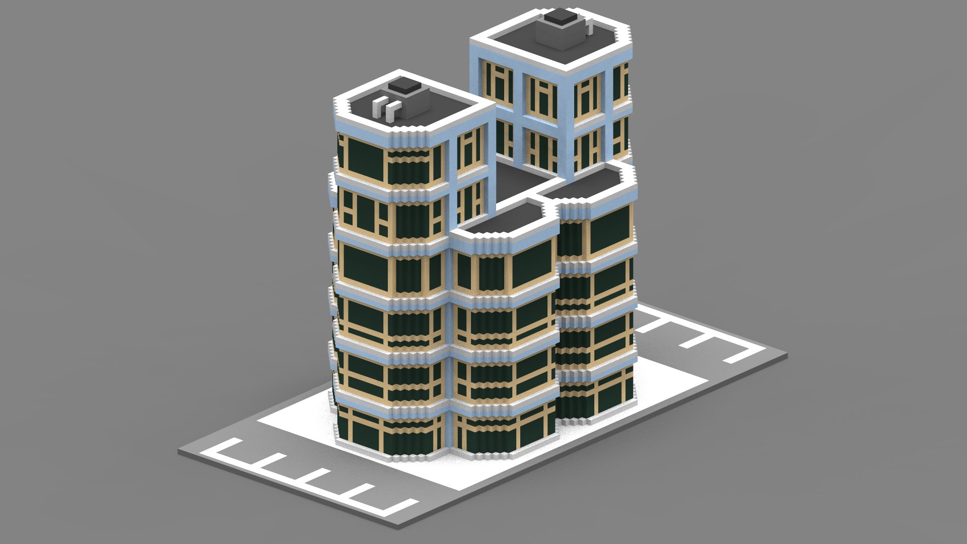 Voxel House 3D Model - TurboSquid 1353180