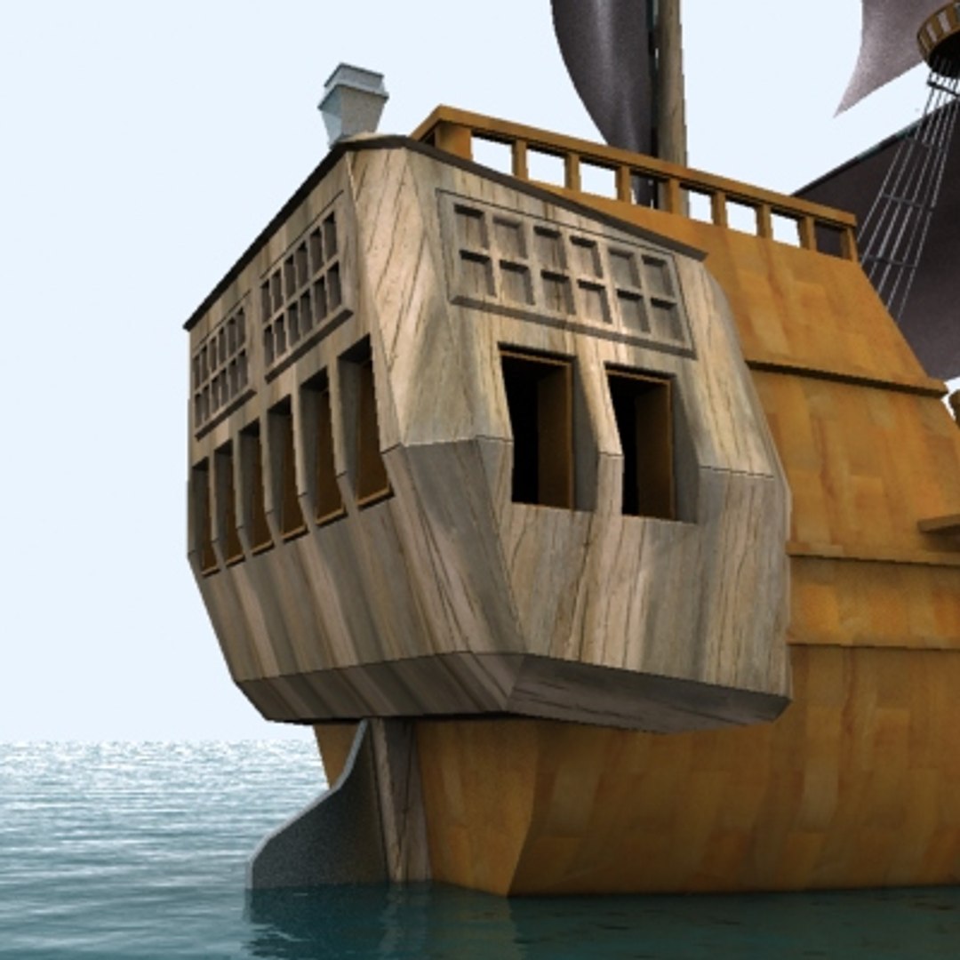 3d Model Pirate Galleon