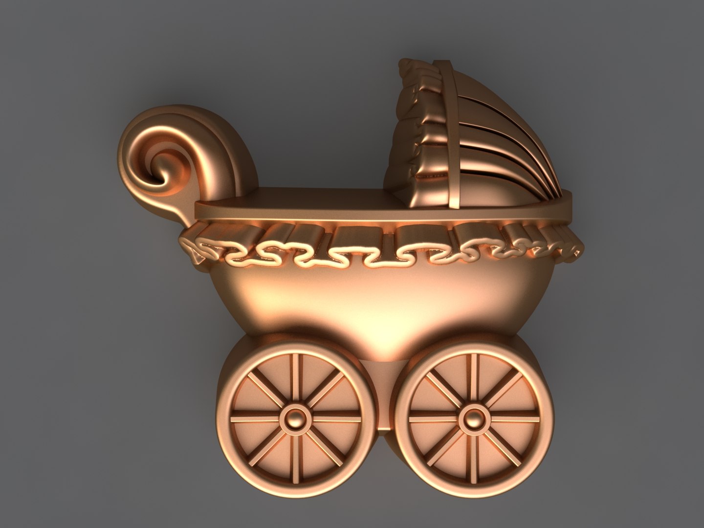 3D Baby Carriage Model - TurboSquid 1345440