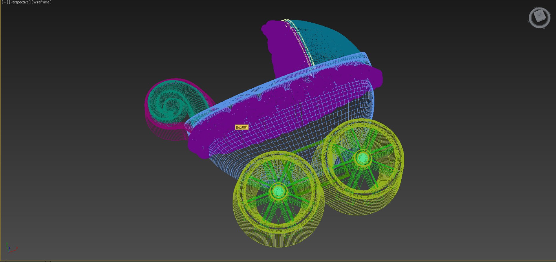 3D Baby Carriage Model - TurboSquid 1345440
