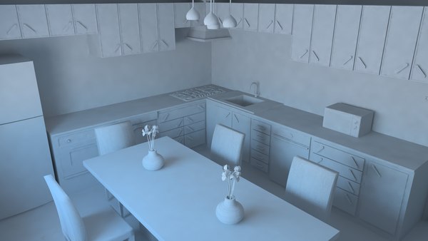 kitchen 3d 3ds