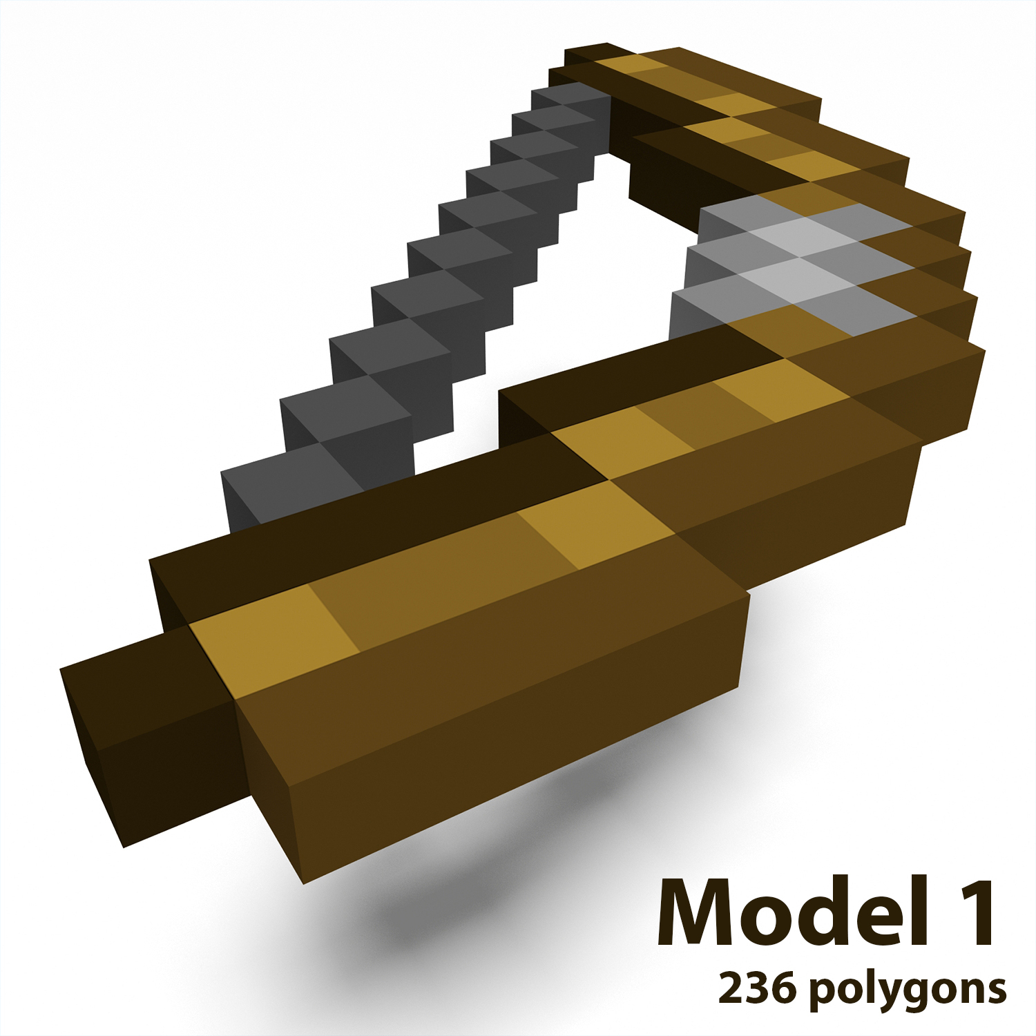 modelo 3d Arco y flecha de Minecraft - TurboSquid 1327271
