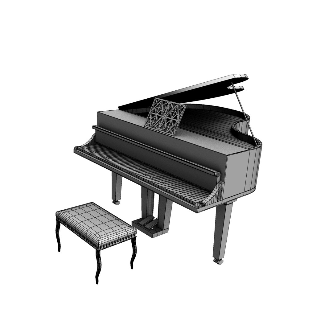 3D piano music instrument - TurboSquid 1658144